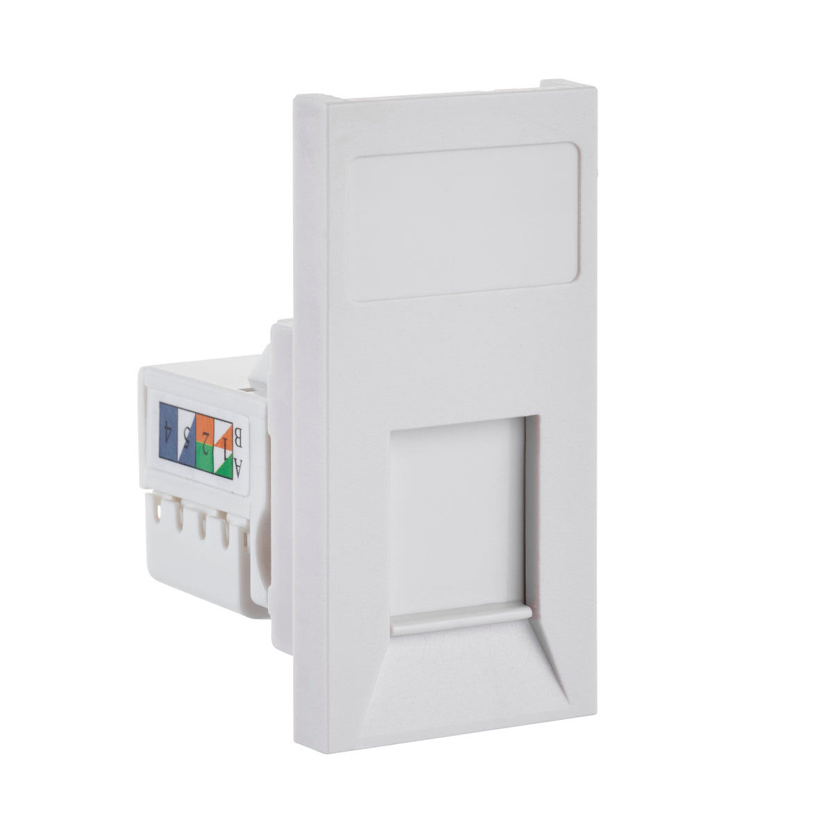 Saxby MORJ45C6WH Euro Module RJ45 CAT6e Module - White — Bonus Superstore